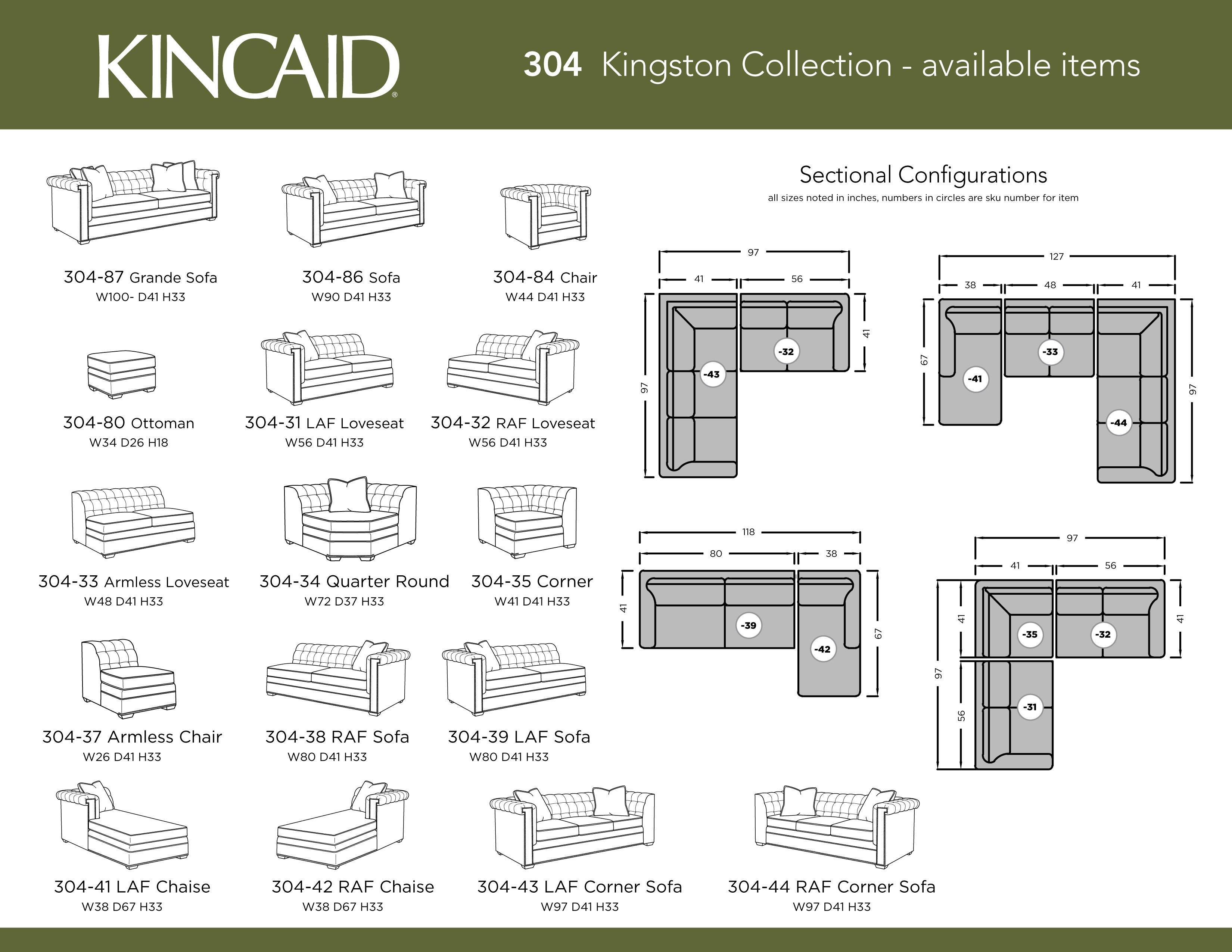 Kincaid Furniture Kingston UPH-304-87 Transitional Chesterfield Sofa with Nailhead Trim | Lindy ...
